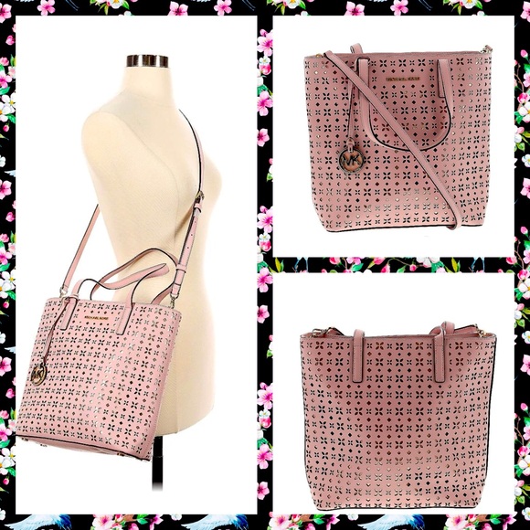 Michael Kors | Bags | Nwt Michael Kors Haley Laser Cut Shoulder ...